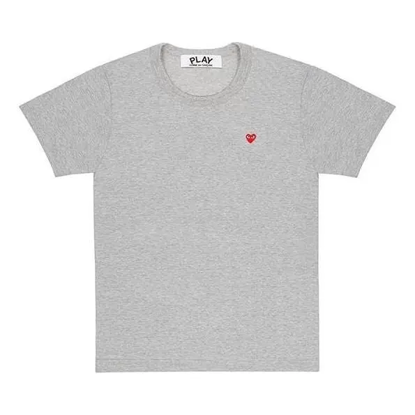 Play Comme Des Garcon Basic Small Emblem T-shirt - Grey