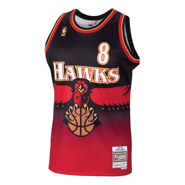 Mitchell & Ness Nba Atlanta Hawks 1996-97 Hardwood Classics Swingman Jersey 'steve Smith 8 - Red/black