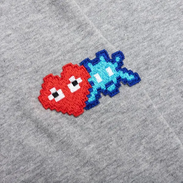 Play Comme Des Garcon X Invader Long Sleeve T-shirt - Grey