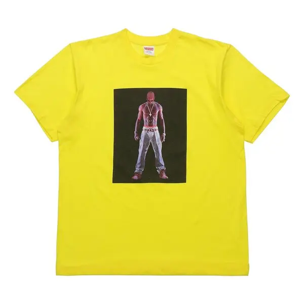 Supreme Ss20 Week 1 Tupac Hologram Tee Virtual Characters Short Sleeve - Yellow