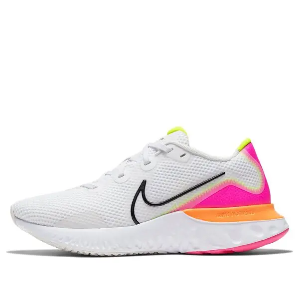 Nike Renew Run Athletic Sneakers - White/pink