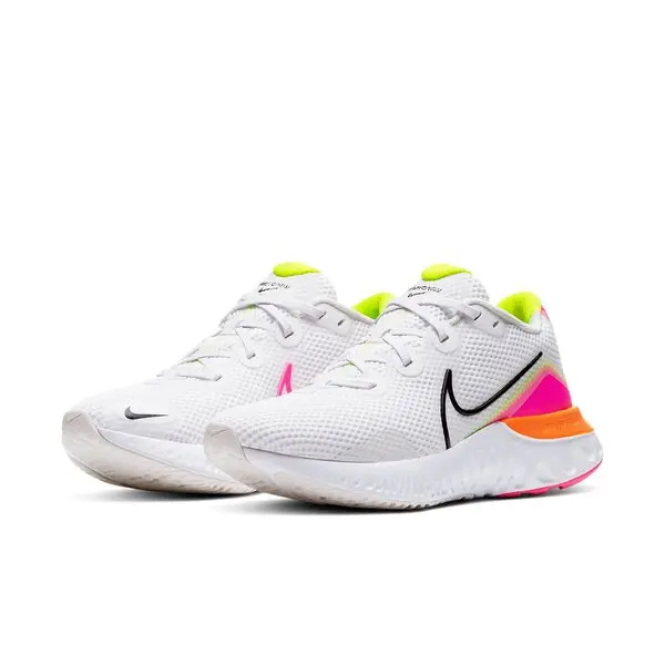 Nike Renew Run Athletic Sneakers - White/pink