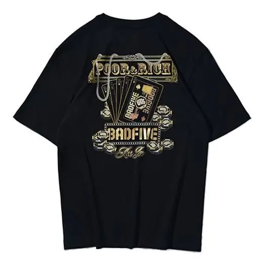 LI-NING Badfive Graphic Loose Fit T-shirt 'black - Black/multi-color