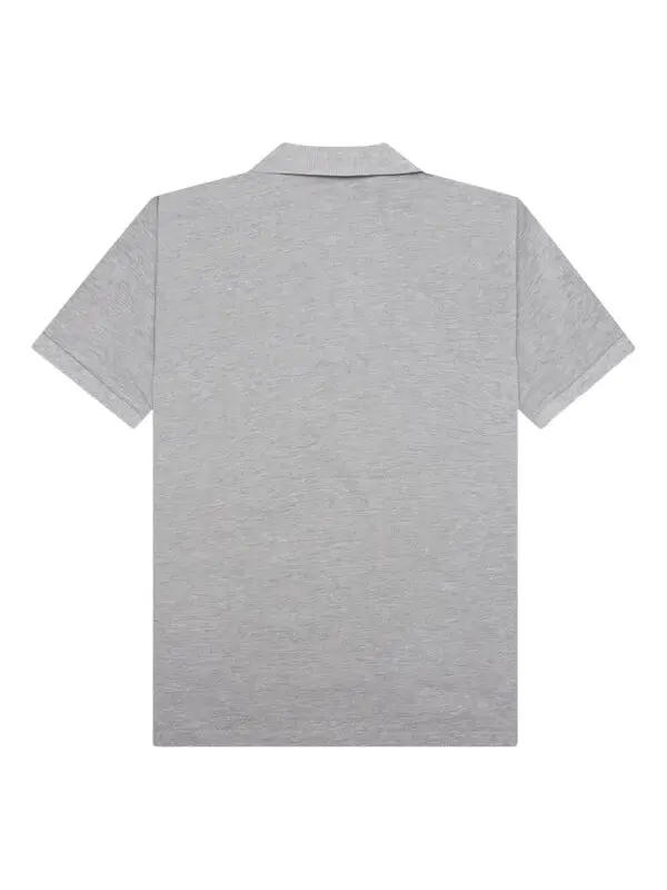 Play Comme Des Garcon Ss25 X Invader Pixel Heart Polo Shirt - Grey