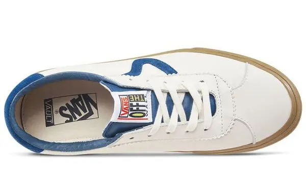 VANS Epoch Sport Lx Leather Suede Low Top Sneakers - Blue/white