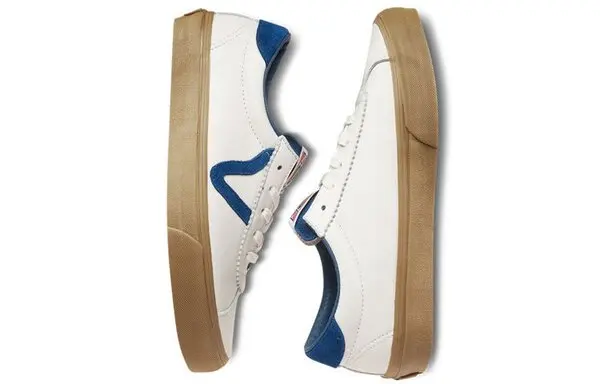 VANS Epoch Sport Lx Leather Suede Low Top Sneakers - Blue/white