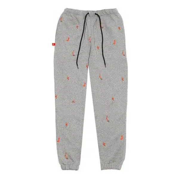 JORDAN Printed Sweatpants - Grey