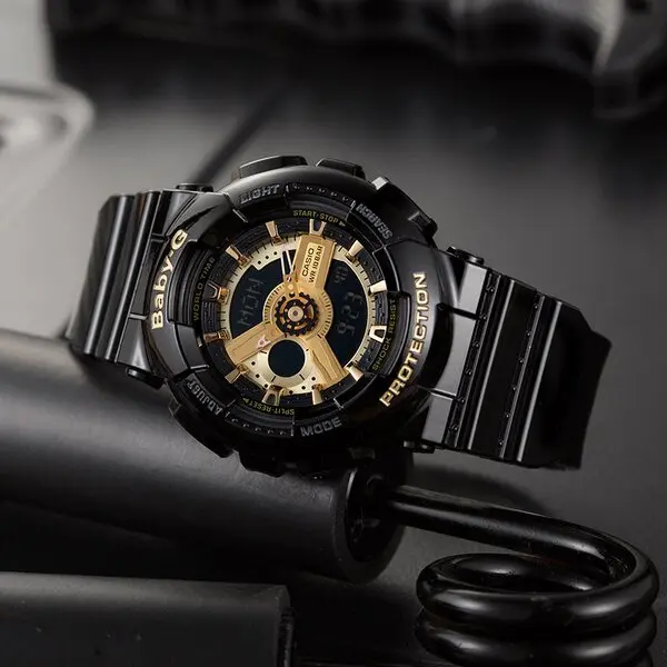 Casio Baby-g And Gold Shock Resistant Watch - Black