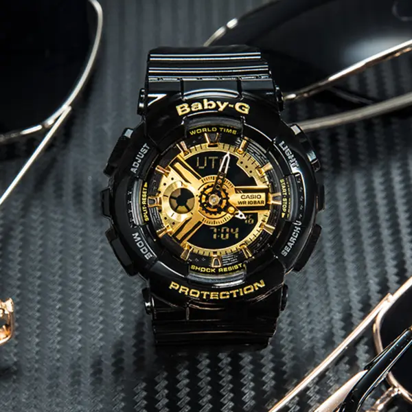 Casio Baby-g And Gold Shock Resistant Watch - Black