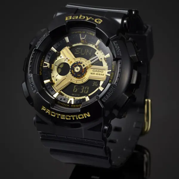 Casio Baby-g And Gold Shock Resistant Watch - Black