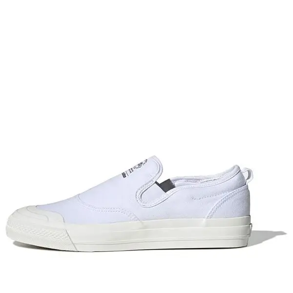 Adidas Nizza Rf Slip-on Sneakers - Cloud White/cloud White/off White