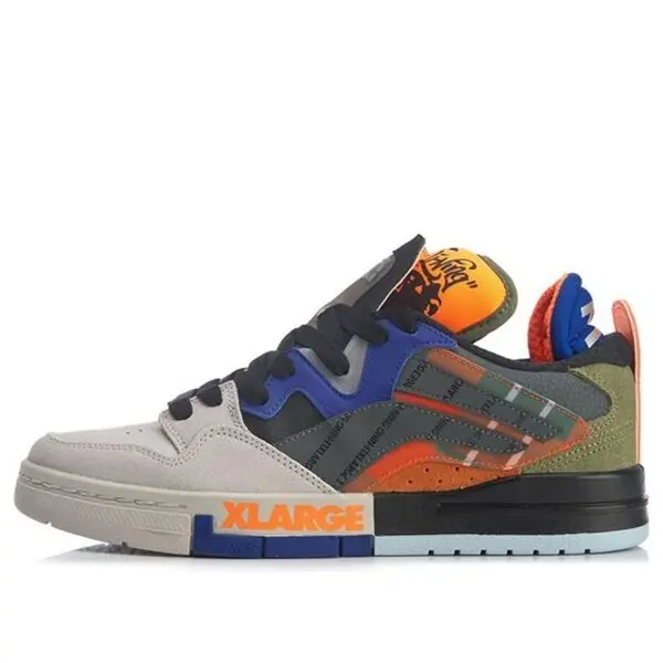 LI-NING Classic Skateboarding Low Top Sneakers - Grayorange