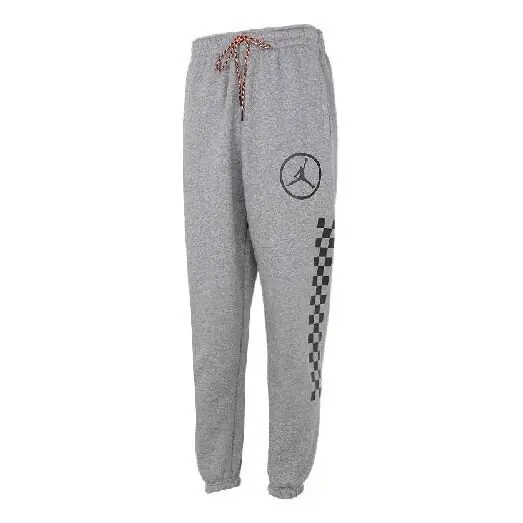 JORDAN Large Logo Casual Fleece Sports Pants/trousers/joggers Gray - Grey