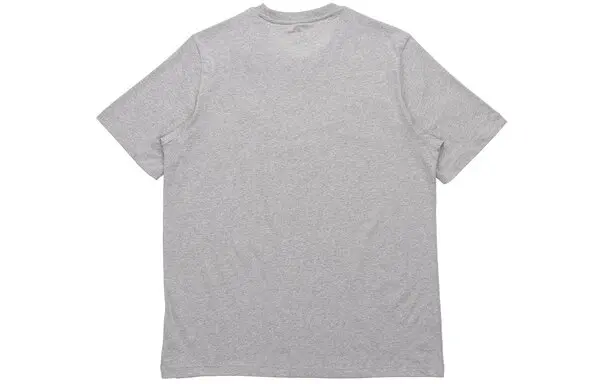 Adidas Essentials Embroidered Logo Sports Round Neck Short Sleeve Gray