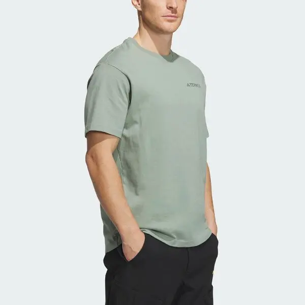 Adidas Campyx Short Sleeve Graphic T-shirt - Silver Green