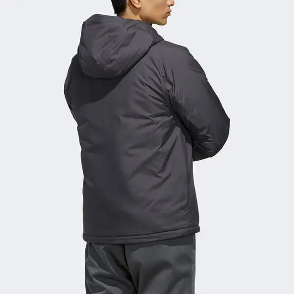 Adidas Xplr Insulated Hooded Jacket With Logo Detail