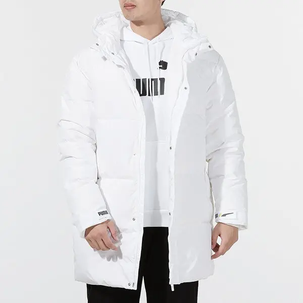 PUMA Padded Down Jacket - White/black