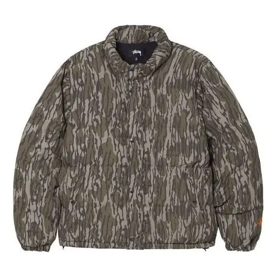 StÜssy Mossy Oak Down Puffer Jacket - Green