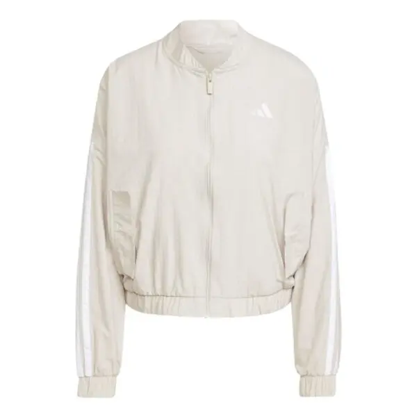 Adidas Essentials 3-stripes Lifestyle Woven Bomber Jacket - Grey