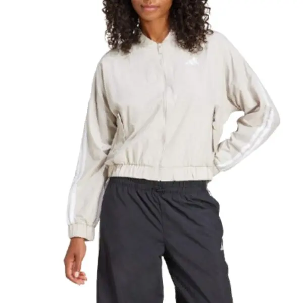 Adidas Essentials 3-stripes Lifestyle Woven Bomber Jacket - Grey