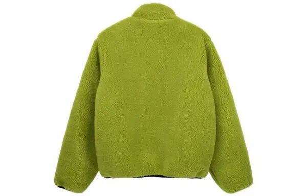 StÜssy Reversible Sherpa Jacket - Green/black