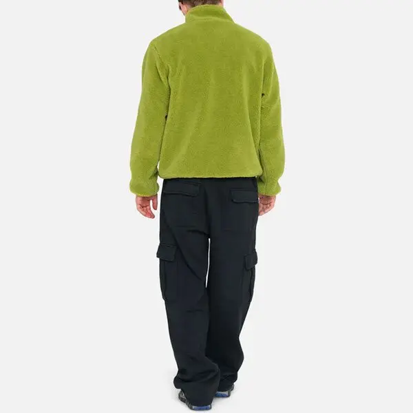 StÜssy Reversible Sherpa Jacket - Green/black