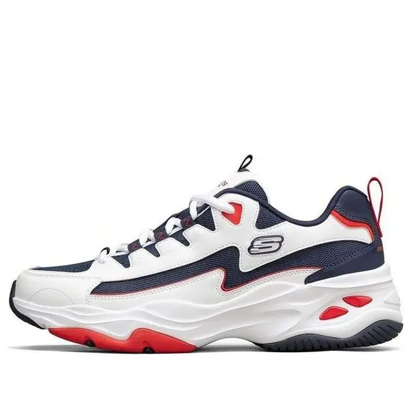 Sketchers D'lites 4.0 Low-top Athletic Sneakers - White/blue/red