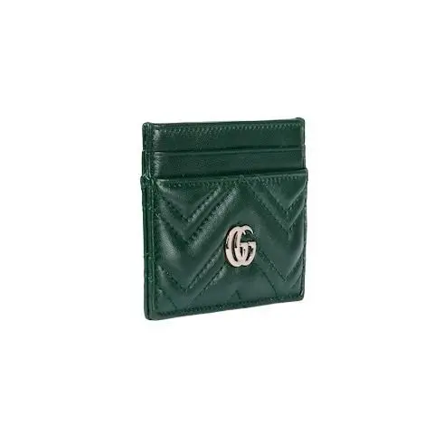 Gucci 26 Gg Marmont Card Holder Wallet - Green
