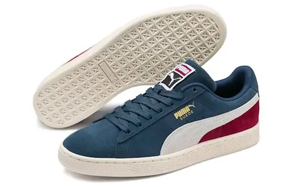 PUMA Suede Classic Low Top Sneakers - Red/blue