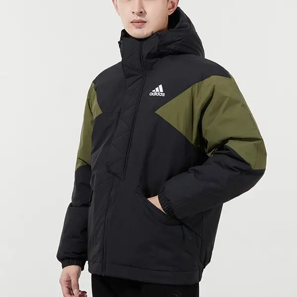 Adidas Colorblock Hooded Down Jacket