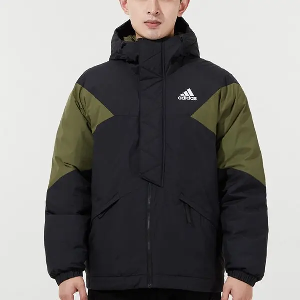 Adidas Colorblock Hooded Down Jacket