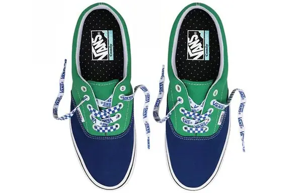 VANS Era Comfycush Lace Up Sneakers - Blue/green