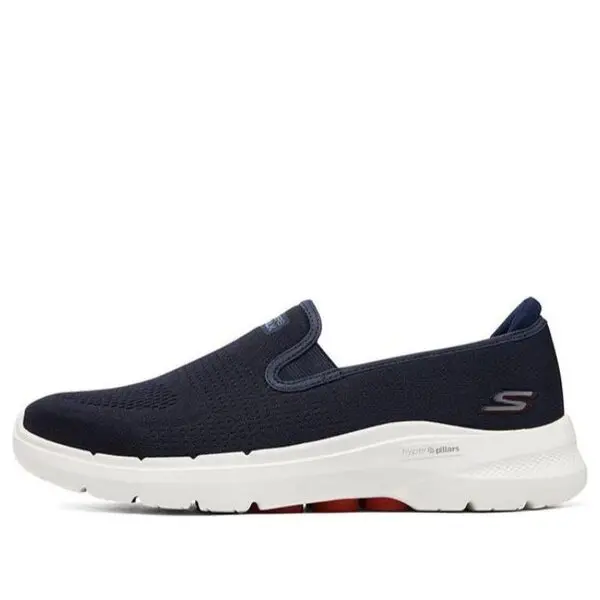 Sketchers Go Walk 6 Slip-on Sneakers - Navy/red