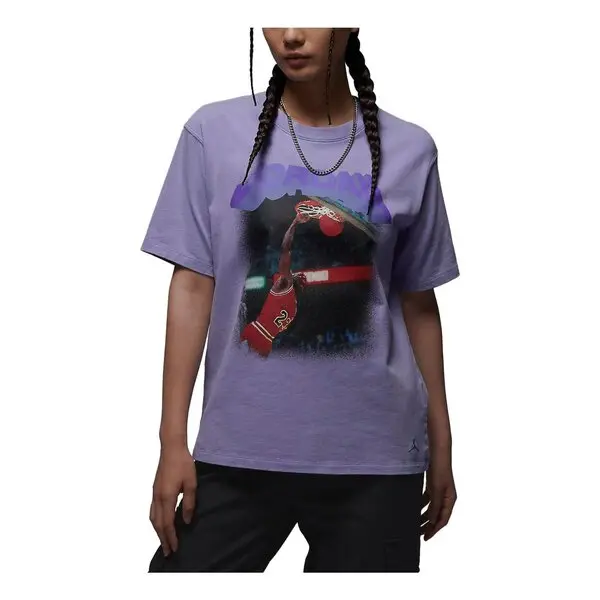 JORDAN Air Jordanitage Graphic T-shirt - Purple