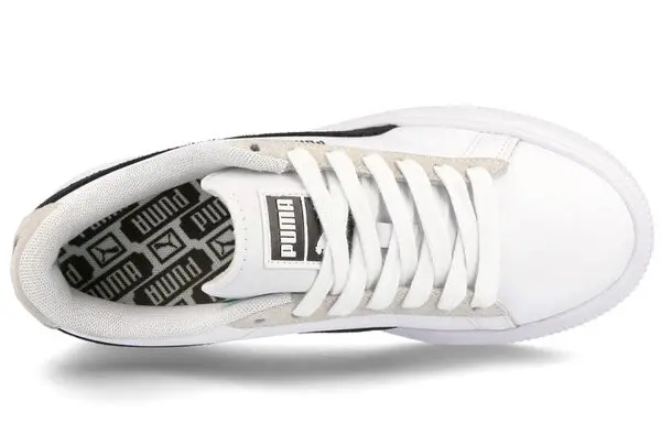 PUMA Suede Mayu Mix Low Top Sneakers - White/black