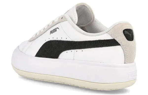 PUMA Suede Mayu Mix Low Top Sneakers - White/black