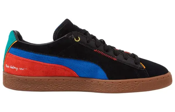 PUMA Black Fives Suede Triplex Sneakers - Black/blue/brown