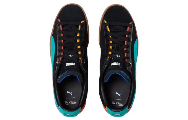 PUMA Black Fives Suede Triplex Sneakers - Black/blue/brown