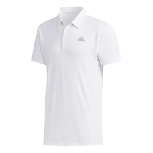 Adidas Originals Casual Sports Short Sleeve Polo Shirt - White