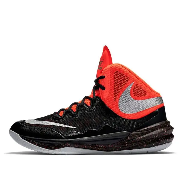 Nike Prime Hype Df 2 High Top Athletic Sneakers - Black/red