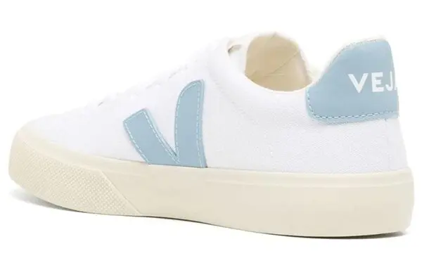 VEJA Campo Canvas Sneakers - White/steel