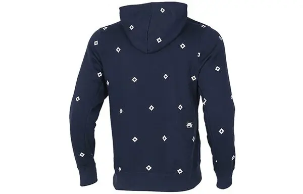 Nike Skateboard Icon Printed Hoodie - Dark Blue
