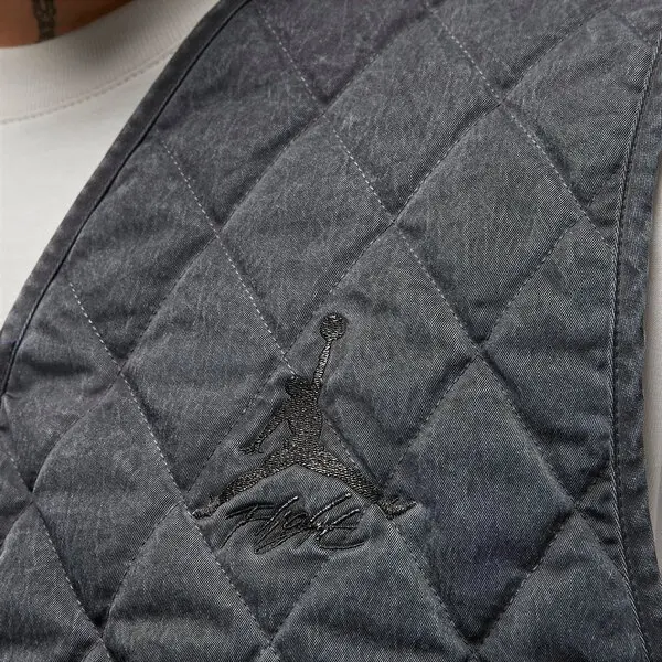 JORDAN Flight Heritage Quilted Vest - Grey
