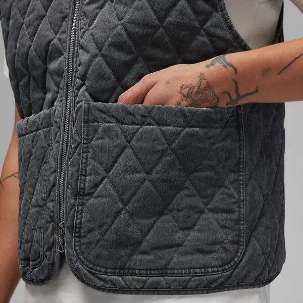 JORDAN Flight Heritage Quilted Vest - Grey