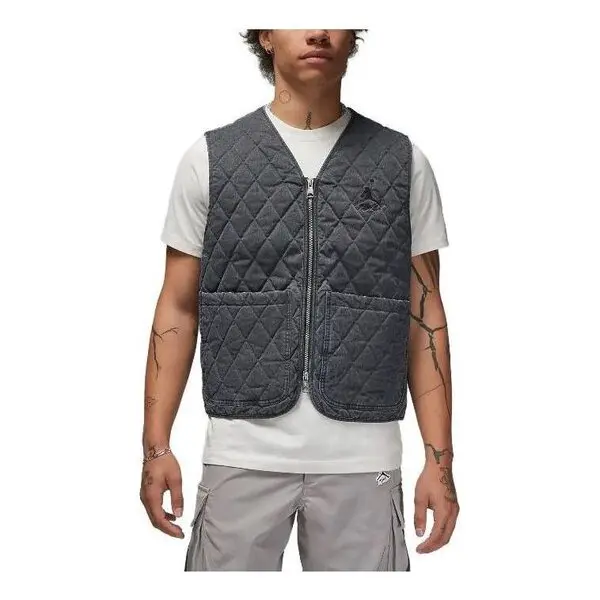 JORDAN Flight Heritage Quilted Vest - Grey