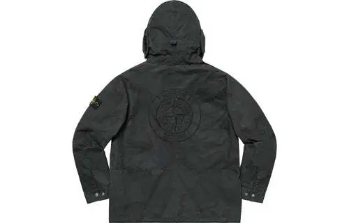 Supreme Ss19 X Stone Island Riot Mask Camouflage Jacket