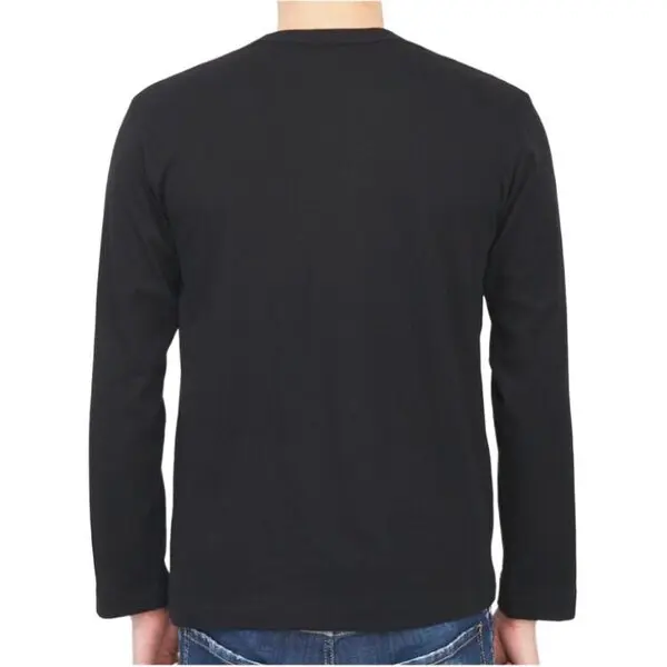 Play Comme Des Garcon Ss25 Mini Heart Long Sleeve T-shirt - Black