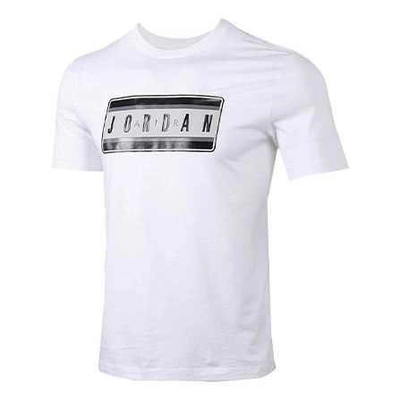 JORDAN Graphic Print Short Sleeve Tee - White