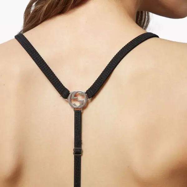 Gucci Nylon Jersey Crop Top