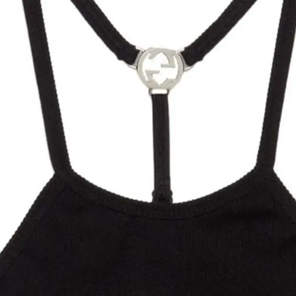 Gucci Nylon Jersey Crop Top